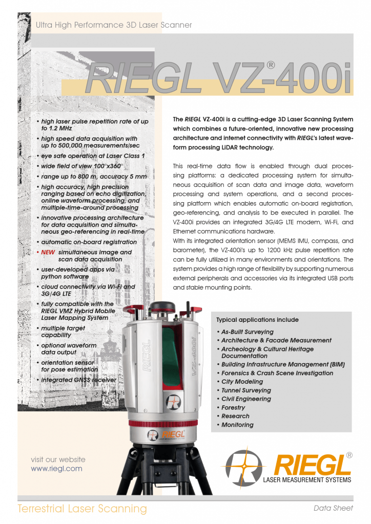 RIEGL VZ-400i | Laser-3D